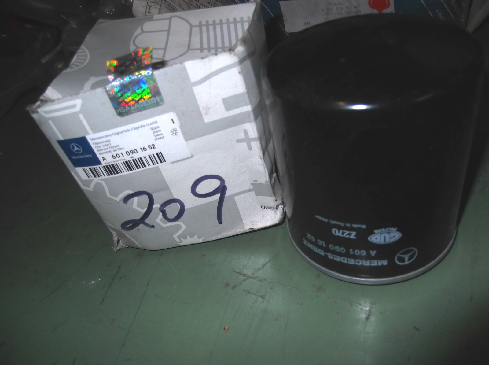 MERCEDES W124 E CLASS W201 190D DIESEL OIL FILTER M601 ENGINE ...