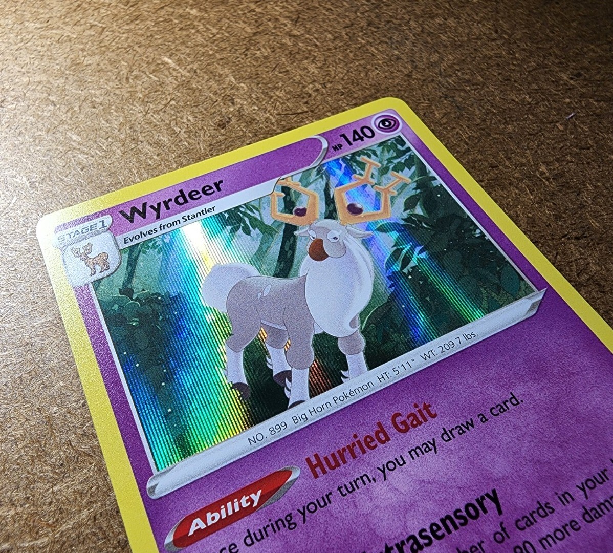 Wyrdeer 69/189 Astral Radiance - Pokemon Card *Pack Fresh* Holo Rare ...