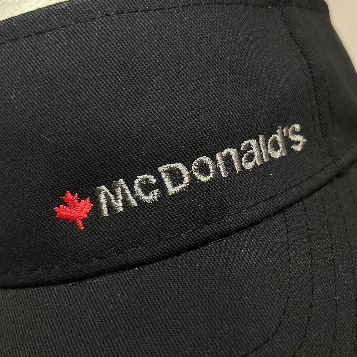 McDonalds McCafe Visor Employee Uniform Hat Fast Food… - Gem