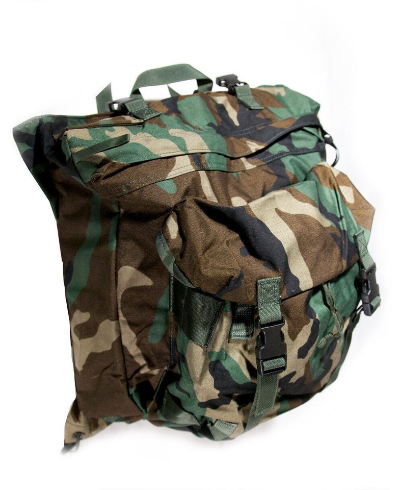 US Military CFP 90 Backpack Rucksack Woodland Camo Combat Patrol Pack ...