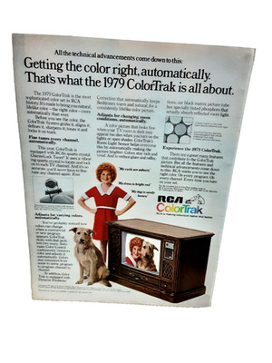 1978 1979 RCA ColorTrak Television Get The Color Right Automatically Ad ...