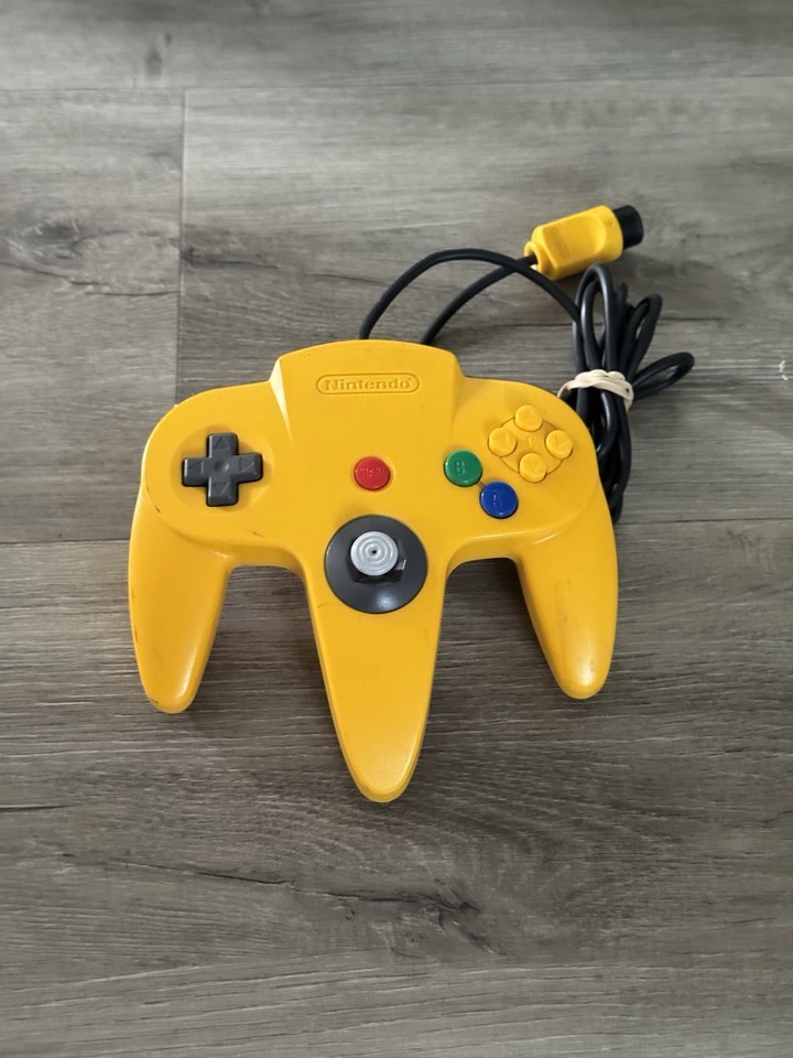 Nintendo 64 N64 Controller Yellow Authentic Original OEM - Tested ...
