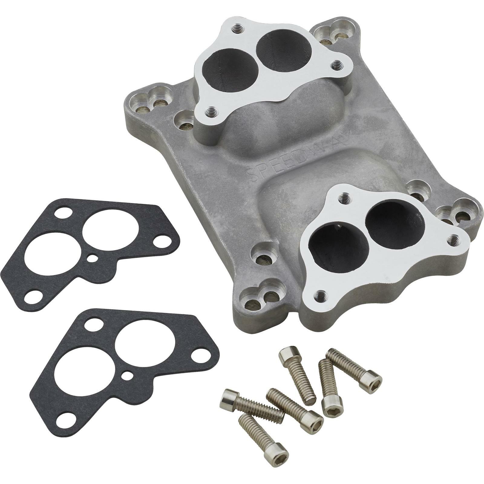 Speedway Motors Dual Stromberg Carbs to 4-Barrel Intake Manifold ...