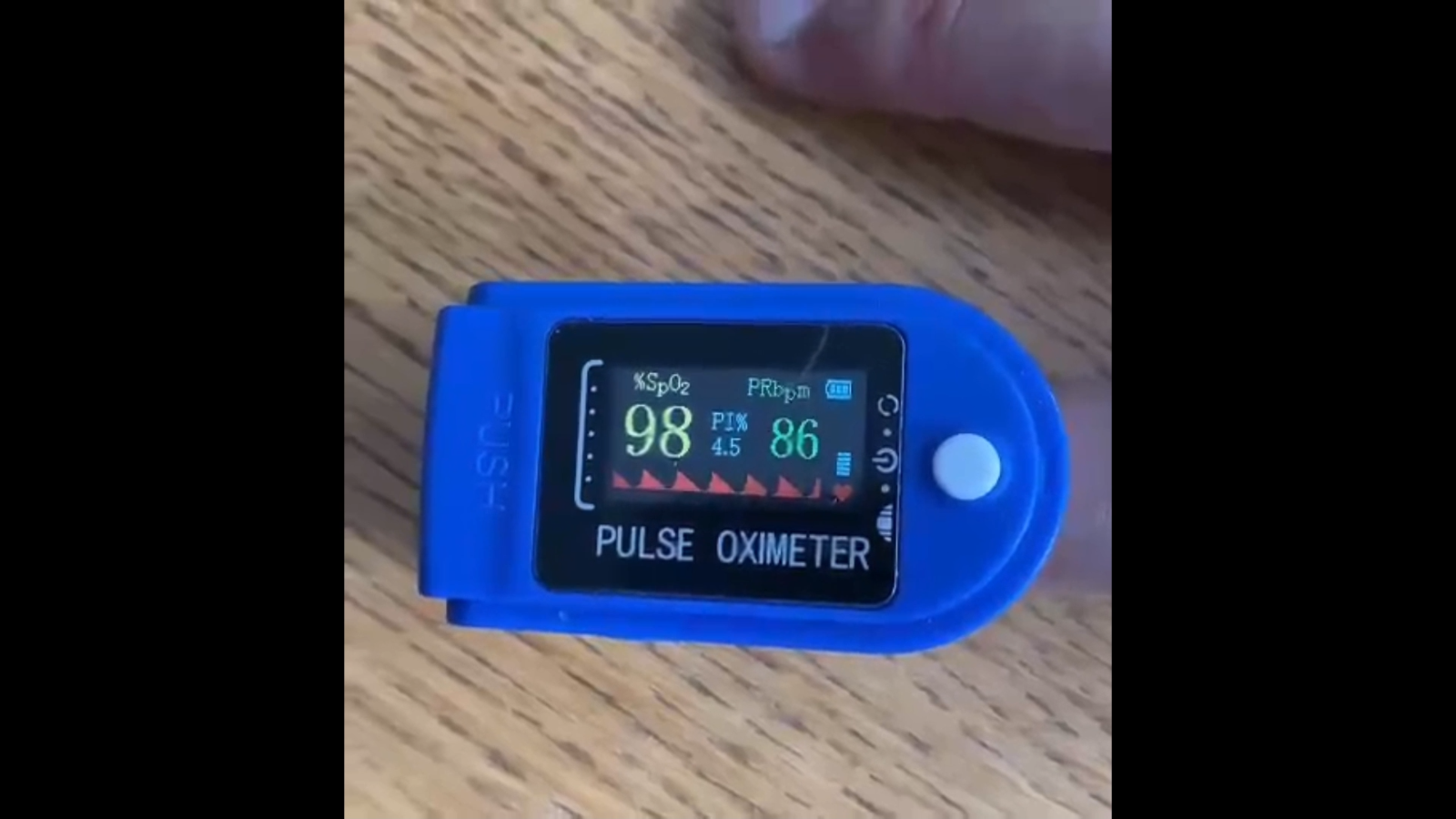 pulse Oximeter Fingertip Blood Oxygen Saturation Meter SpO2 Finger ...