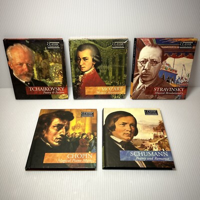 Lot Of 5 Classic Composers (CD & Booklets) Tchaikovsky Mozart ...