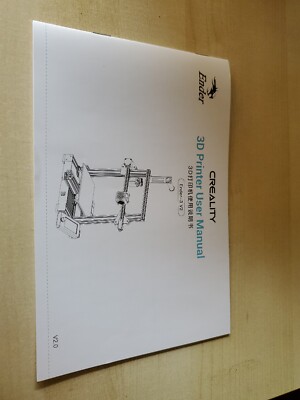 Creality 3d Printer User Manual (Ender-3 V2 ) | eBay