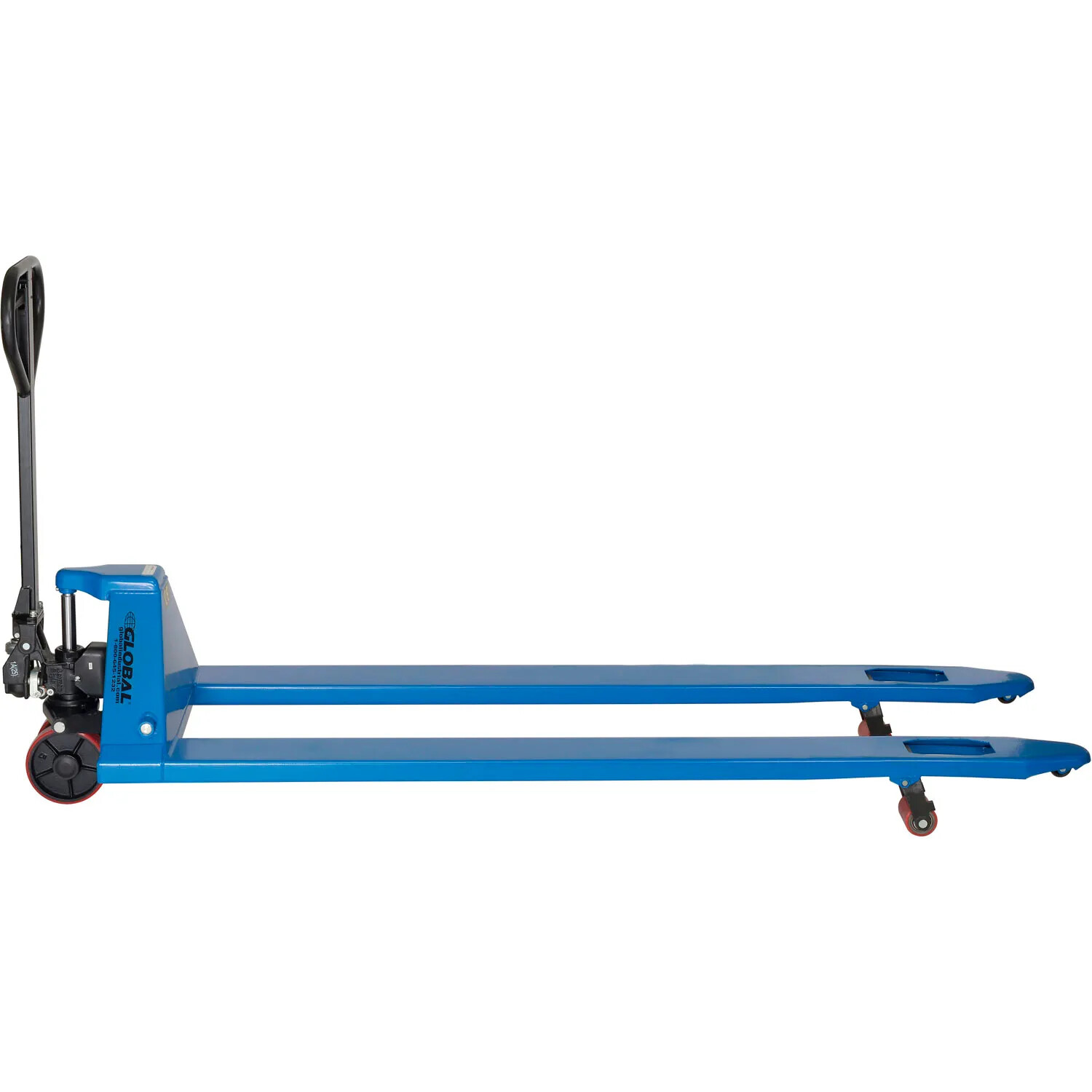 Global Industrial 4400 Lb. Capacity Extra-Long Fork Pallet Jack Truck ...