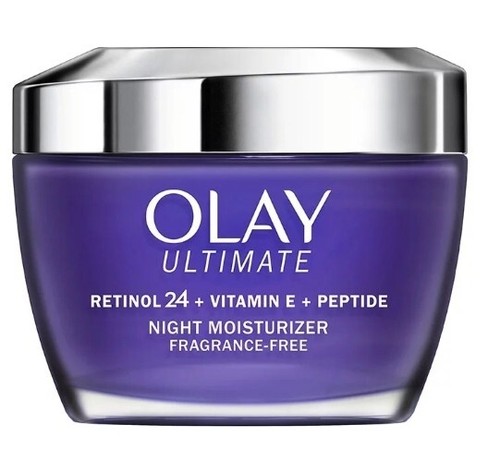 Olay Ultimate Retinol 24 + Vitamin E + Peptide Night Moisturizer 1.7 oz ...