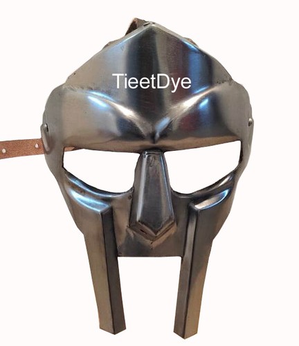 Steel Roman Gladiator Helmet Face Mask Hand Forged MF Doom Medieval ...