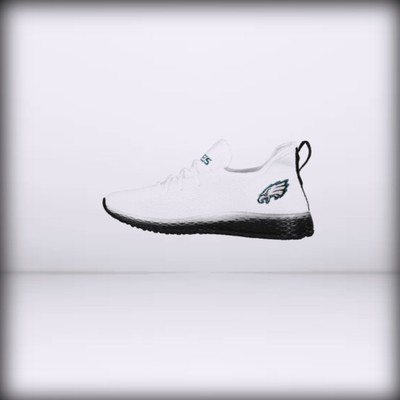 FOCO Philadelphia * Eagles NFL Mens Gradient Midsole White Sneakers 10 ...