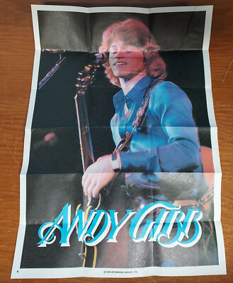 Andy Gibb poster, #4/42, 1978 Donruss, no tears, pinholes, writing!! | eBay