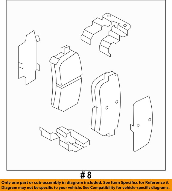 Hyundai OEM 11-15 Elantra Brake-rear Disc Pads 583023XA30 for sale ...