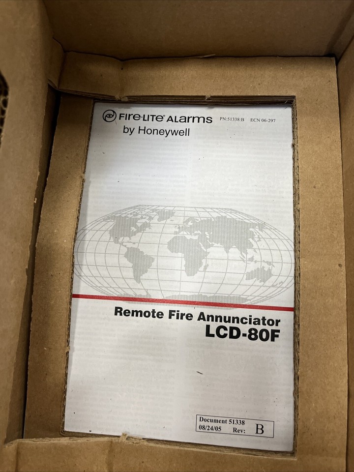 Fire-Lite LCD-80F S624 BJ-8050 Fire Alarm Control Panel Annunciator | eBay