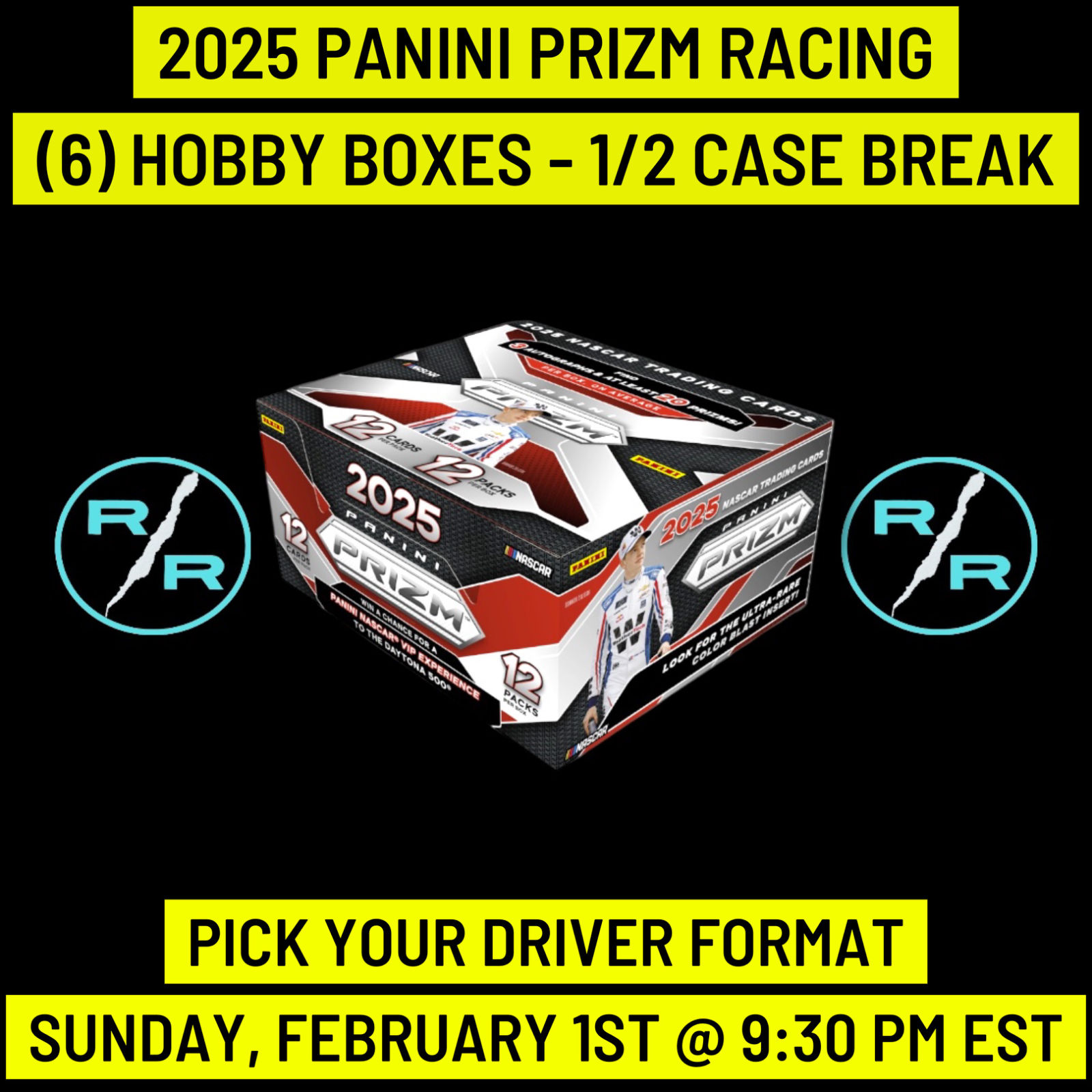 JEFF GORDON - 2025 Panini Prizm Racing 6 Hobby Box 1/2 Case Break | eBay