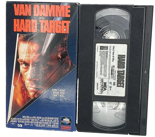 Hard Target (1993), VHS Movie, MCA Home Video (1994), JCVD x J. Woo ...