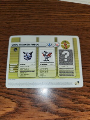 Pokemon Ruby & Sapphire - Battle Card - Nintendo GBA - Cool Trainer ...