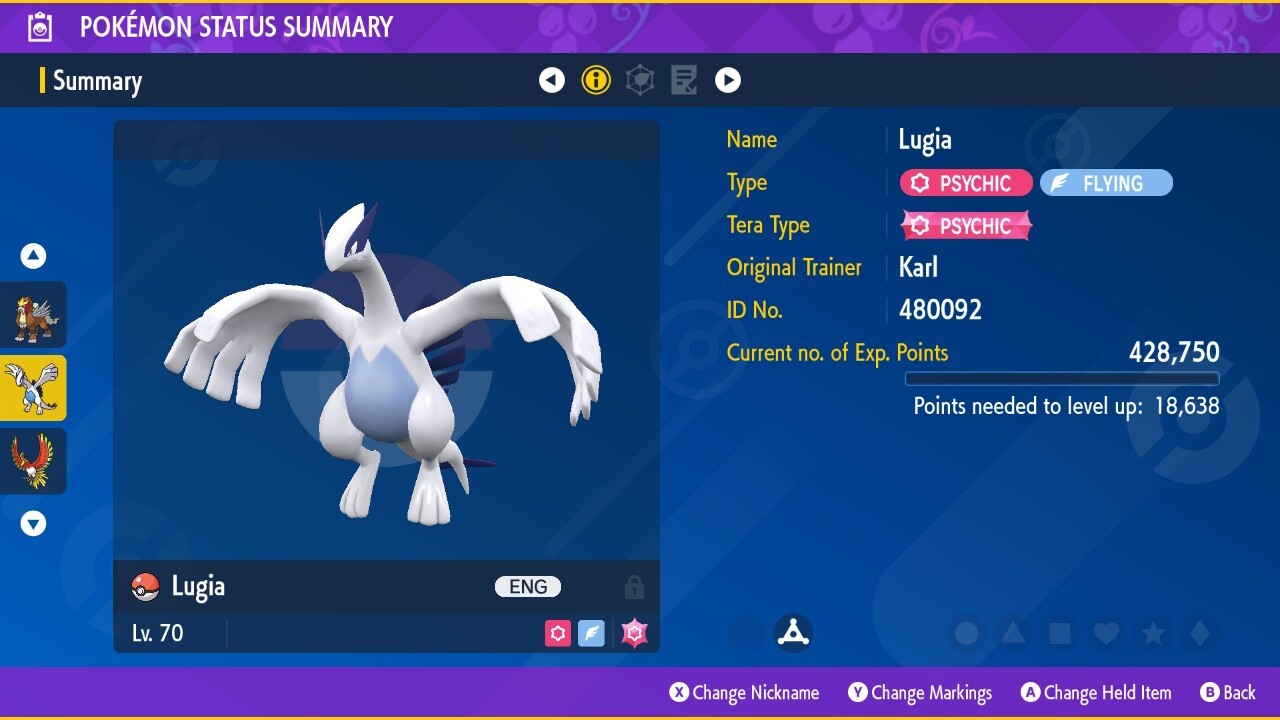98 Non-Shiny Legendary Bundle 6IV Legendaries Home Pokemon Scarlet ...