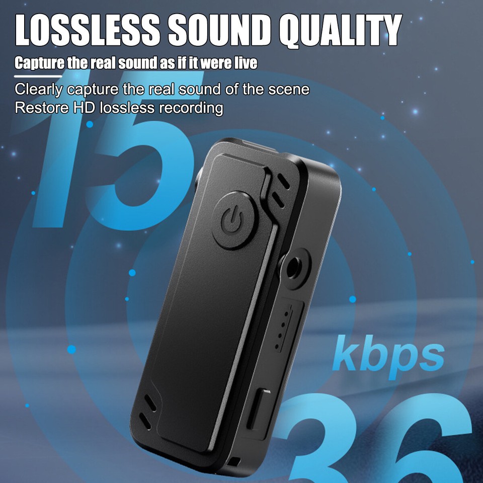 Rechargeable Digital Voice Activated Recorder Audio Dictaphone MP3 ...