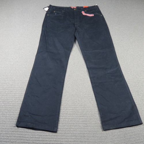 Thomas Cook Mens Jeans 38W 34L Blue Moleskin Regular Straight Comfort ...