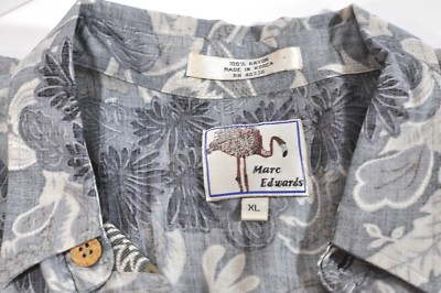 Marc Edwards Rayon Hawaiin short sleeve shirt Mens XL | eBay