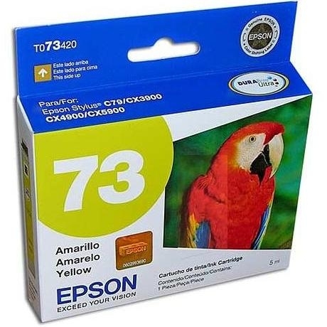 Epson Genuine 73 T0734 Yellow Ink Cartridge T073420 for sale online | eBay