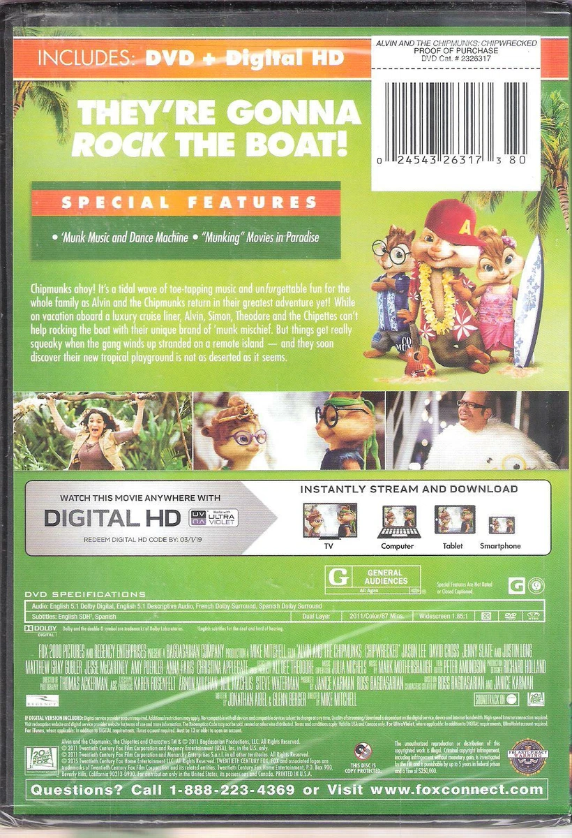 Alvin And The Chipmunks 3 Dvd