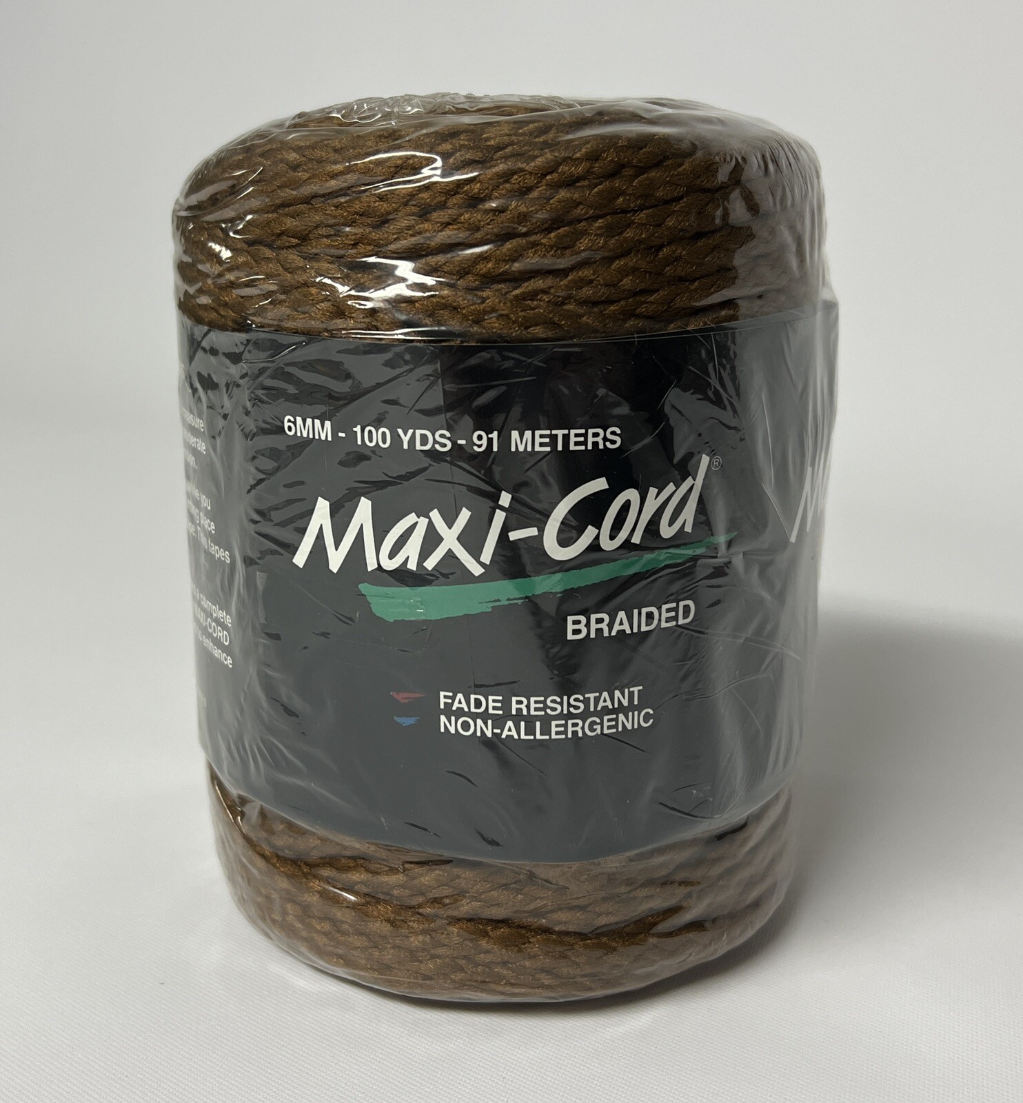 2 Maxi-cord Macrame Braided 6mm 100 Yds Polypropylene Chocolate Fade ...