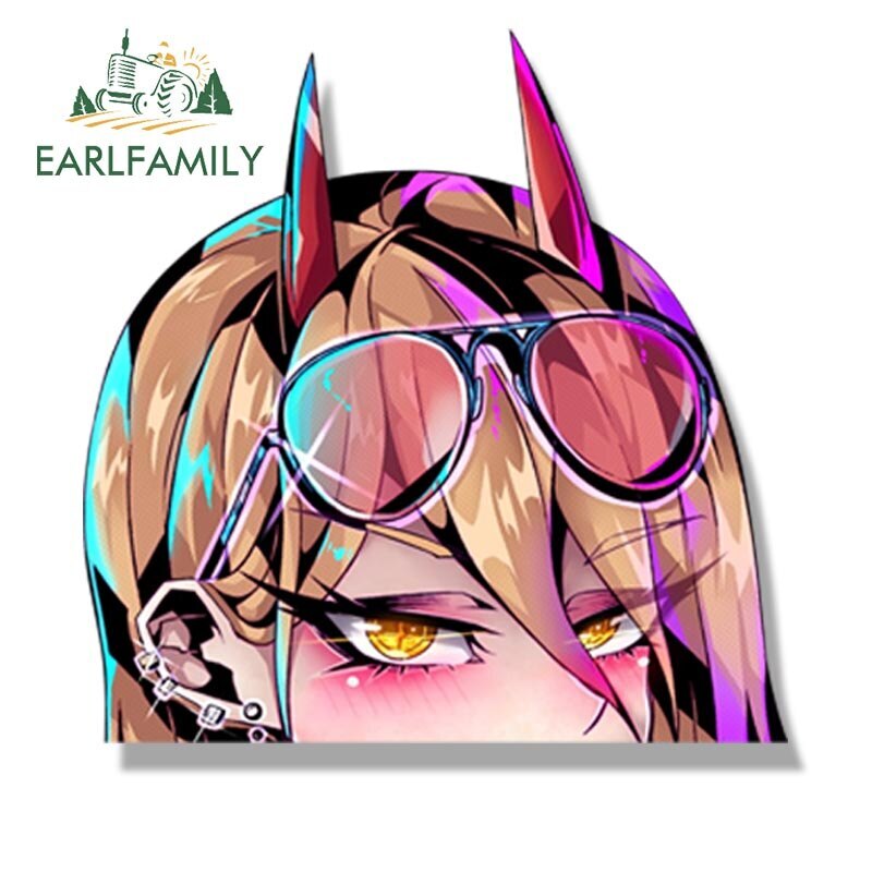 EARLFAMILY 5.1” Gyaru Bikini Power Car Sticker Anime Chainsaw Man ...