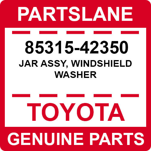 85315-42350 Toyota OEM Genuine JAR ASSY, WINDSHIELD WASHER | eBay