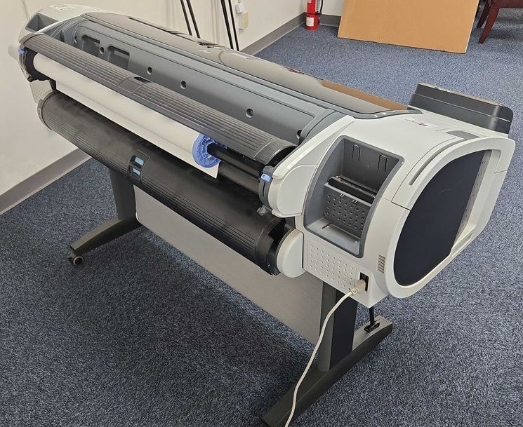 HP Designjet " T1100 " wide format printer plotter guaranteed T1200 ps ...