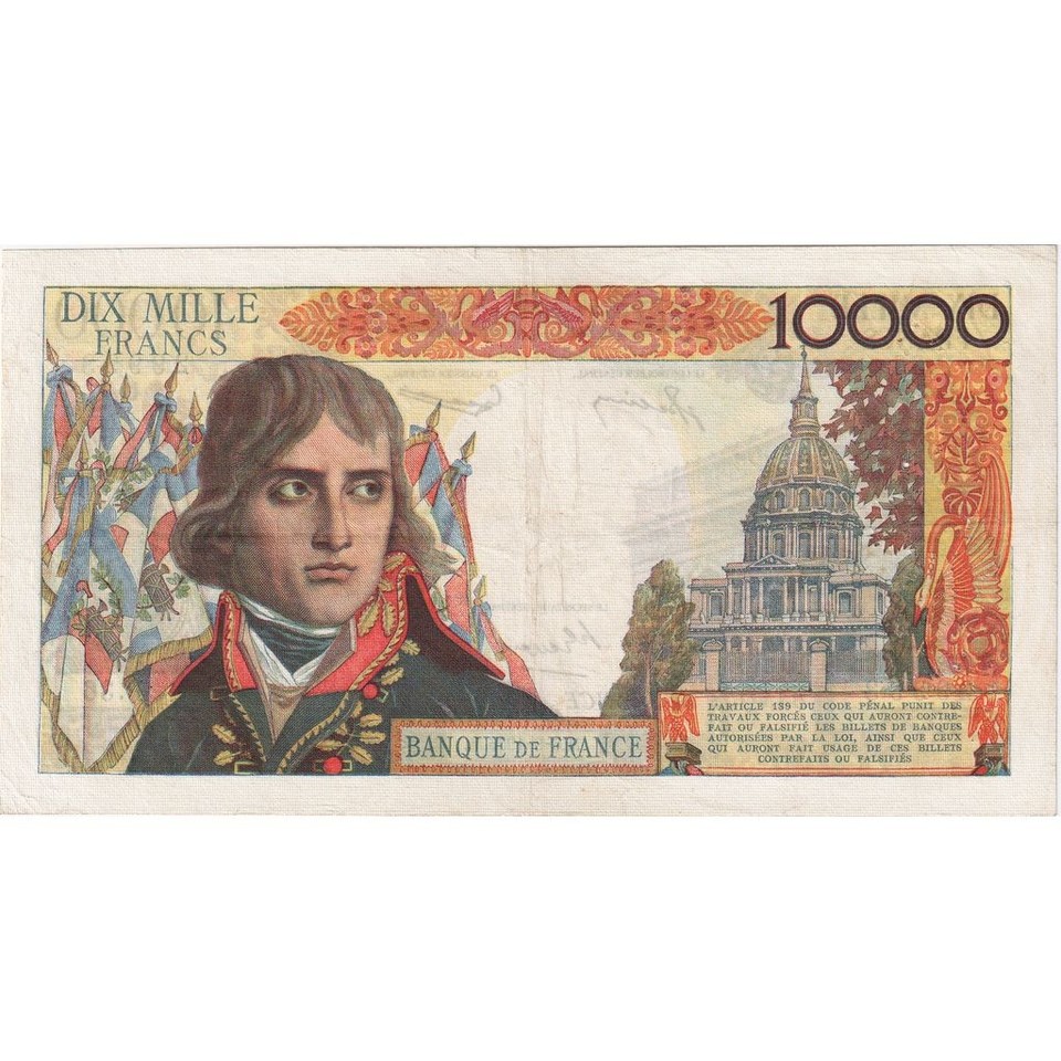 Frankreich, 10000 Francs, Bonaparte, 1956-09-06, P.36, VZ | eBay UK