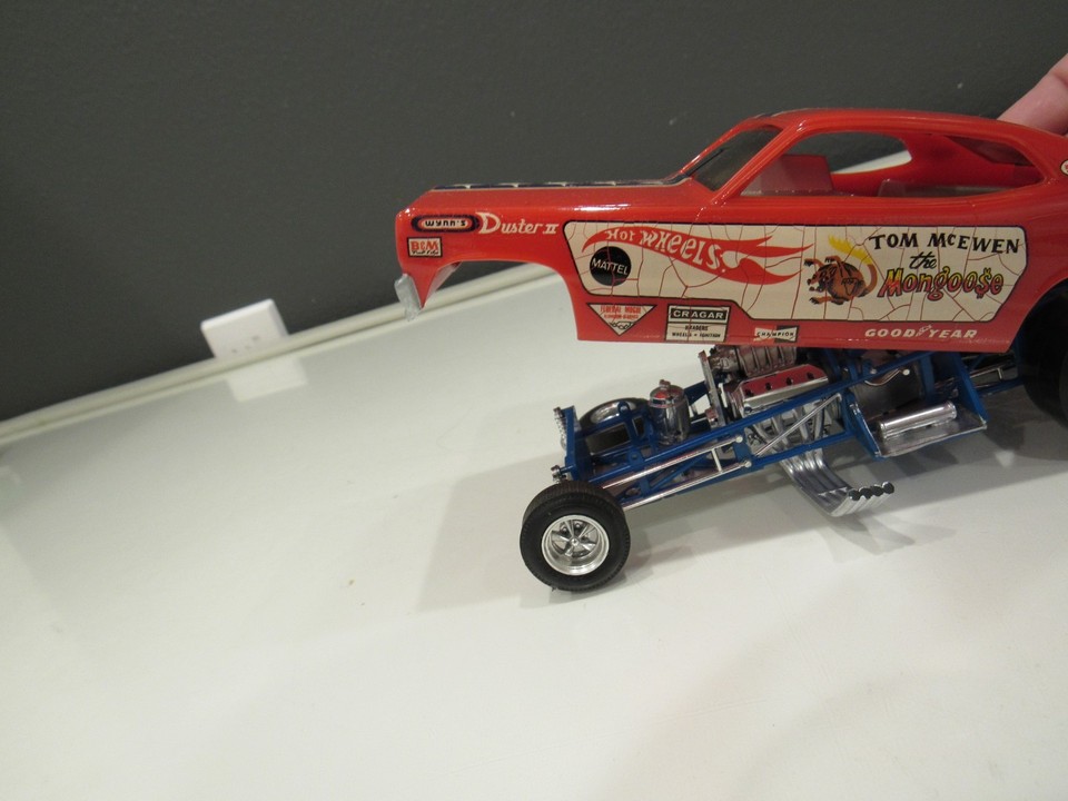 Plymouth Duster Tom McEWEN Mongoose Funny Car model Kit 1/24 Built ...