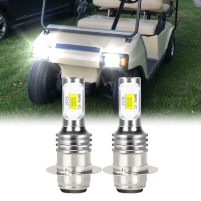 2 Super Bright LED for Club Car DS headlight light bulbs Cart 1986 ...