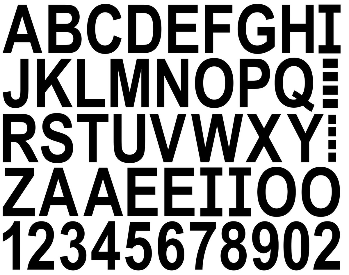 Typography Alphabet Letters