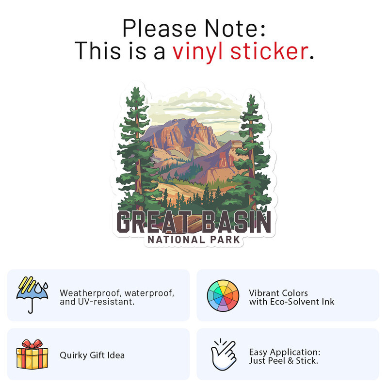 Retro Great Basin National Park Vinyl Decal Car Bumper Sticker | eBay
