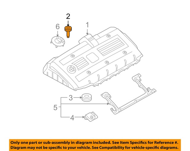 Genuine BMW Engine Valve Appearance Cover Screw OEM 11127531561 for ...