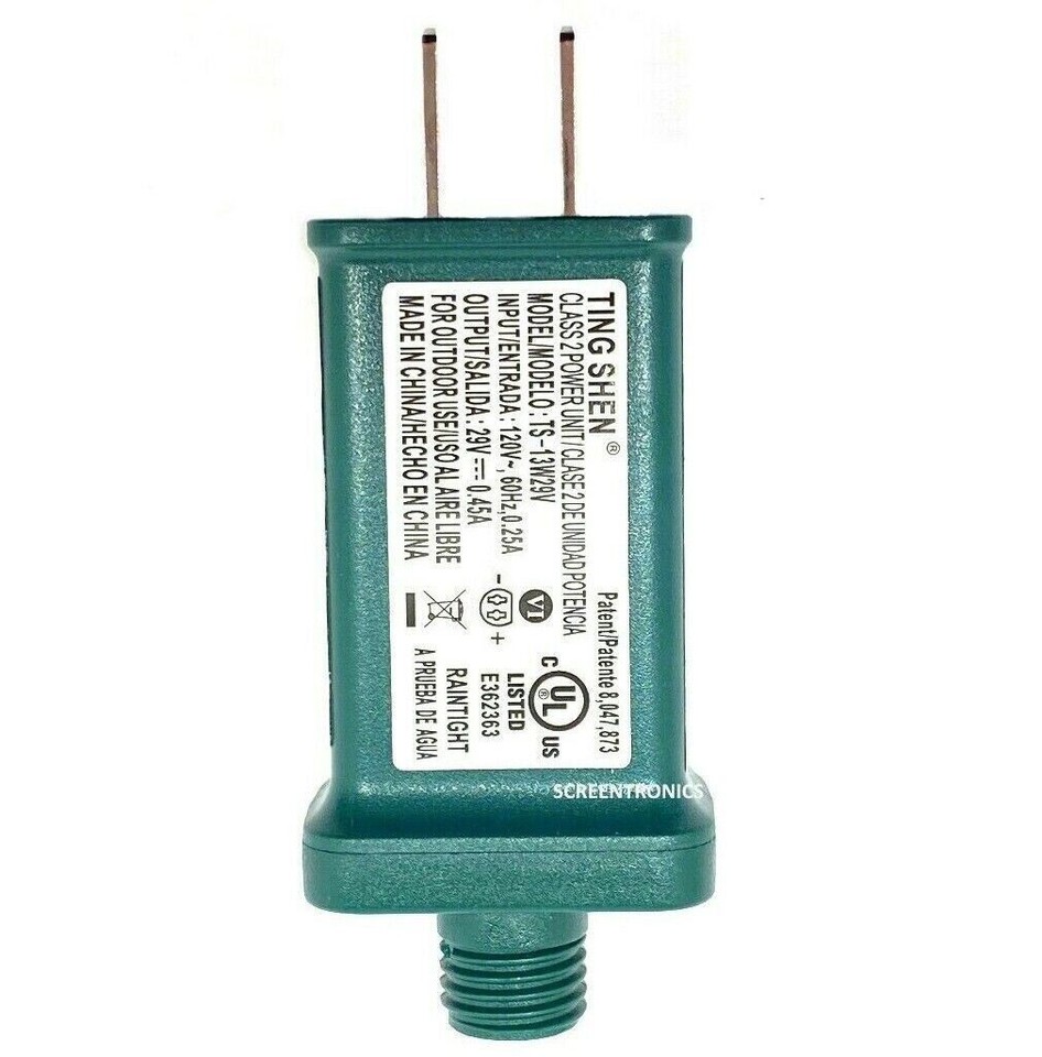 Replacement Power Supply for LED Xmas Tree Lights DC 29V 0.45A - GT ...