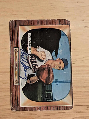 BILLY SHANTZ SIGNED AUTOGRAPHED 1955 BOWMAN CARD # 175 KANSAS CITY A'S ...