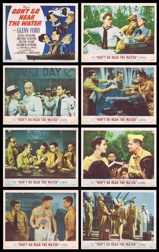 DON'T GO NEAR THE WATER Original Lobby Card Set GLENN FORD Gia Scala ...