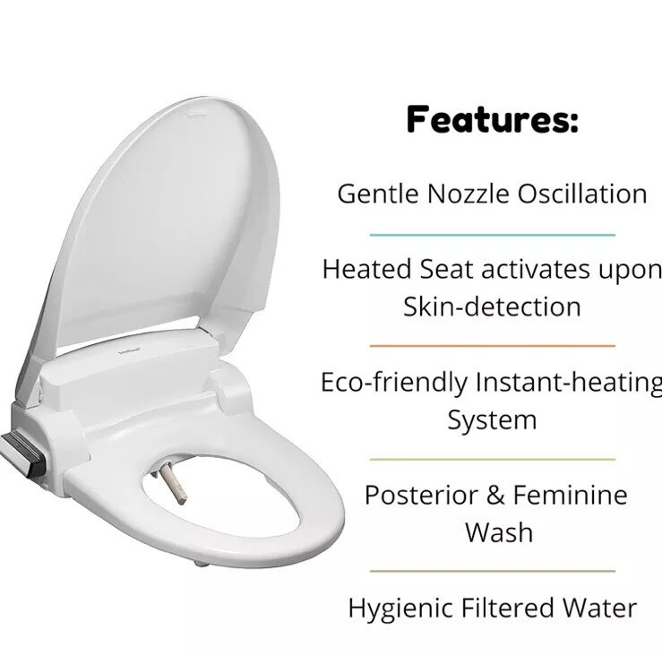 IntelliSeat ISB-200 Smart Bidet Toilet Seat, adjustable warm, w remote ...