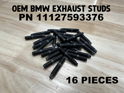 16 OEM BMW Exhaust Stud Kit PN 11127593376 N54 N55 S50 S52 M52 M44 M42 ...