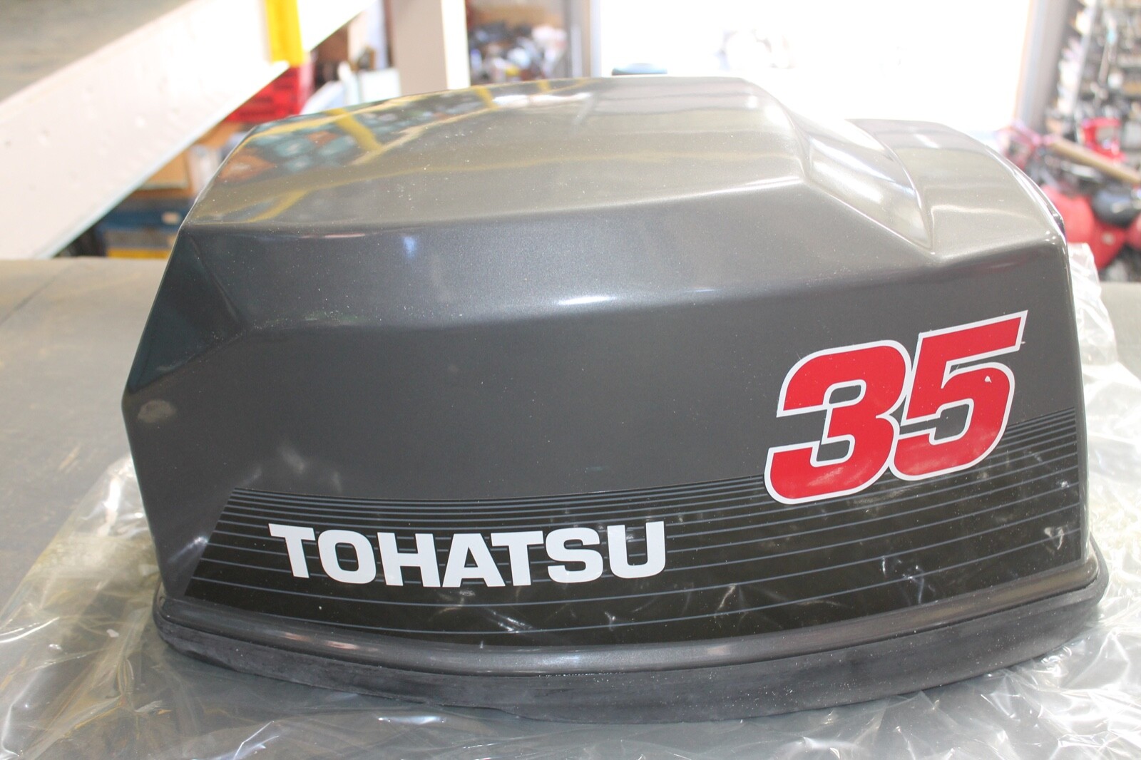 New Genuine OEM TOHATSU UPPER ENGINE / MOTOR COVER COWL 35 HP | eBay