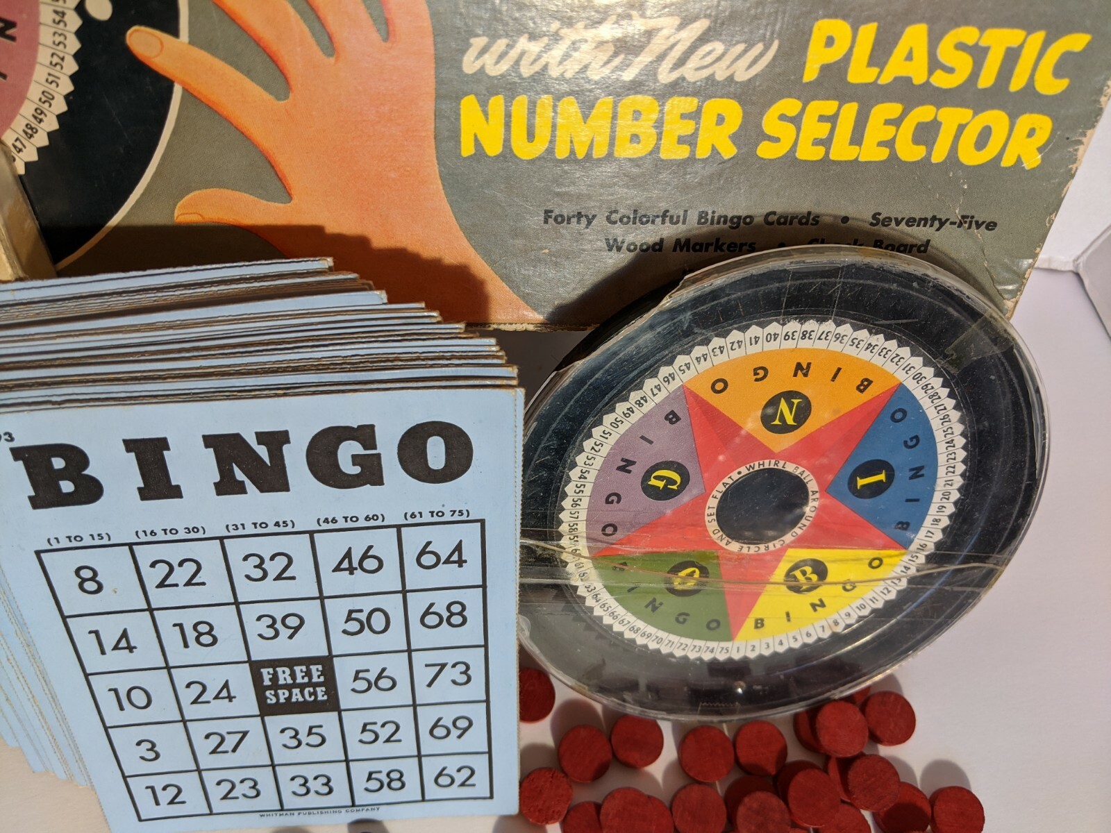Vintage Bingo Game Whitman 1960s Wheel Cards Just Like Grandma's | eBay