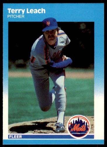 1987 Fleer Update #U-62 Terry Leach New York Mets | eBay