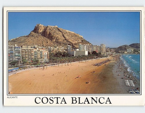 Postcard Playa del Postiguet Costa Blanca Alicante Spain | eBay UK