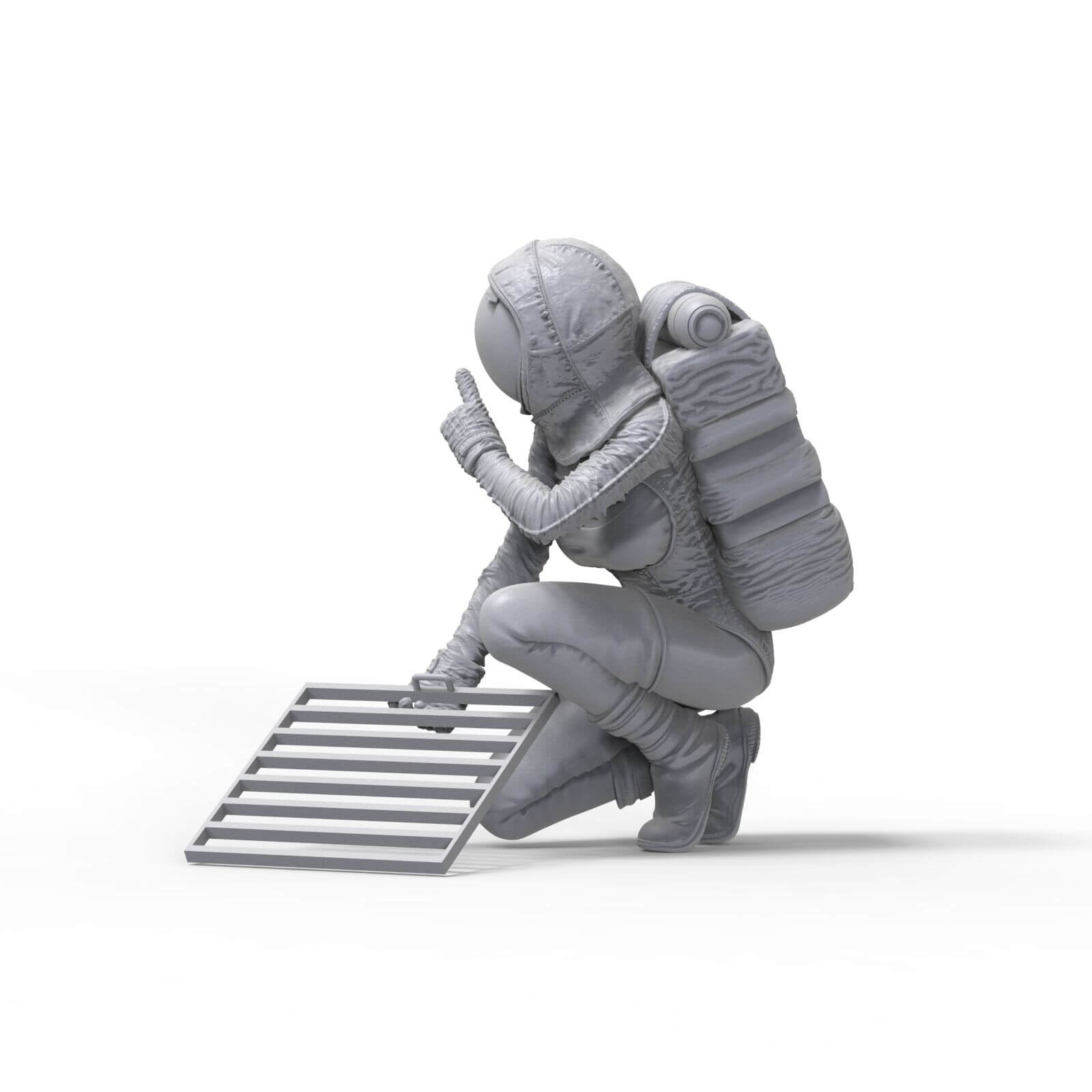 1:35 resin model figure kit Girl's In Action Unassembled Unpainted F041 ...