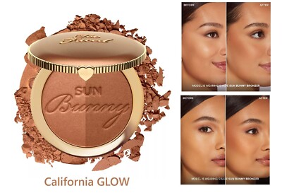 Too Faced Sun Bunny CALIFORNIA GLOW Radiant Duo Tone Bronzer 0.28 OZ ...