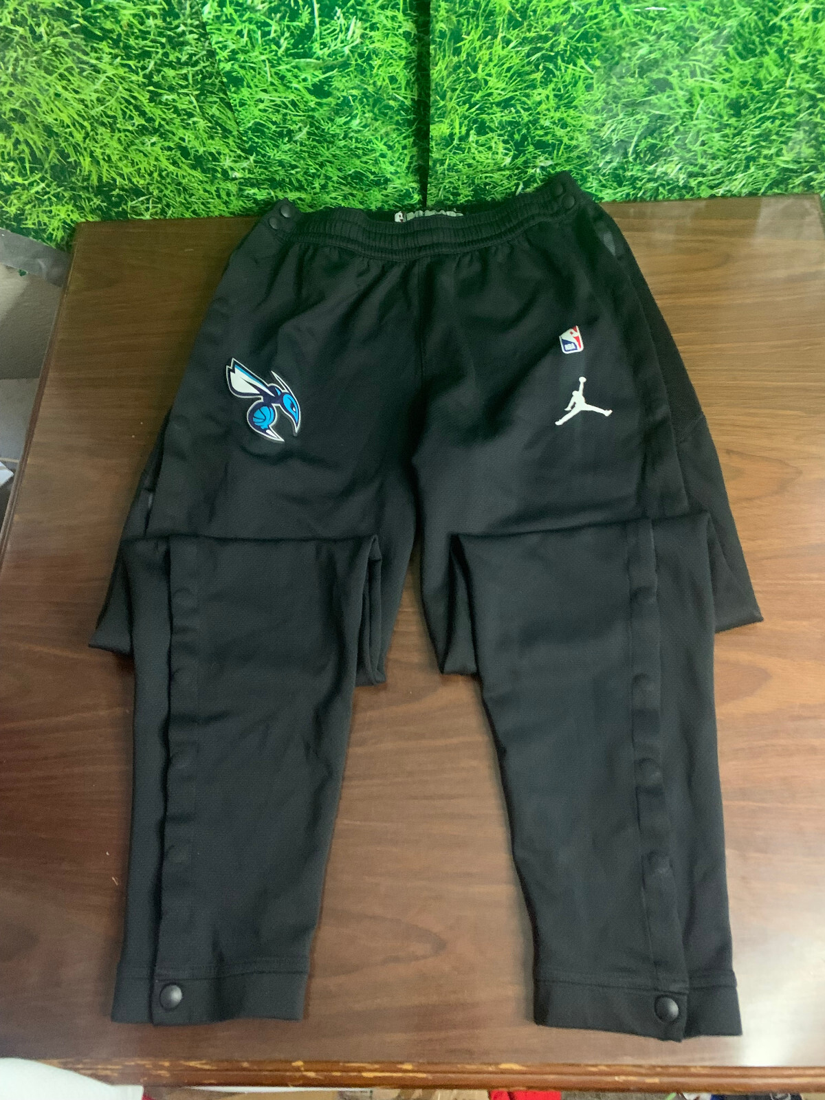 NBA Charlotte Hornets Basketball #5 Nicolas Batum Snap Pants Black Size ...