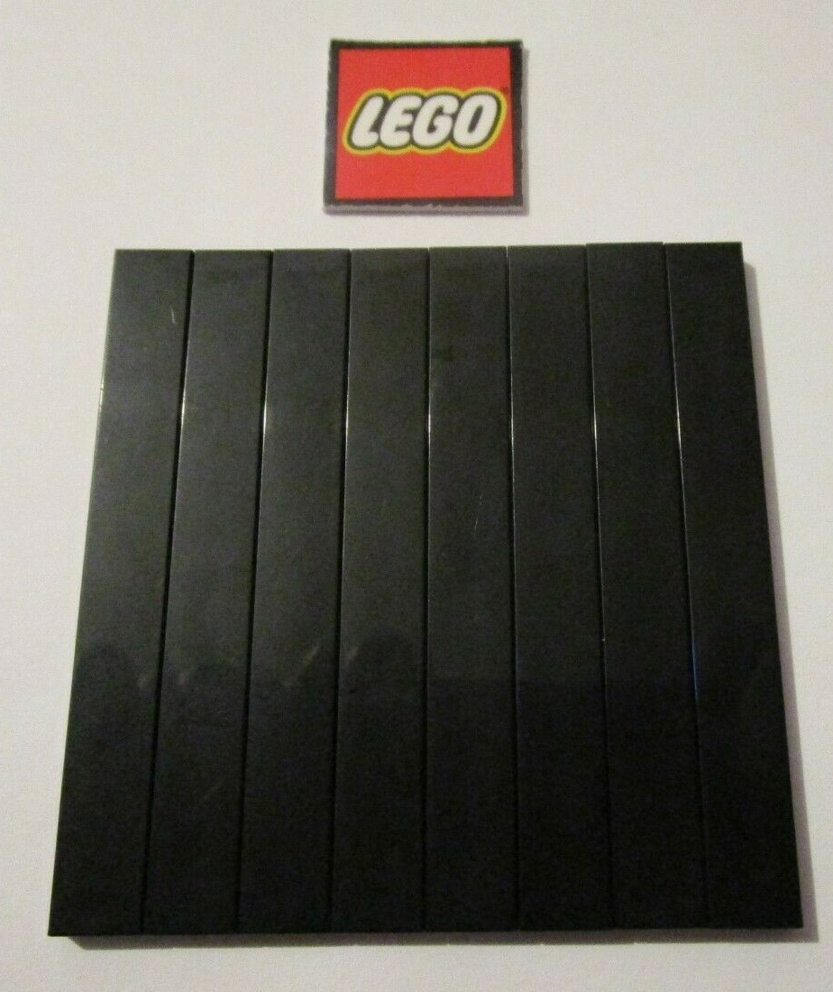 LEGO 1x8 Tiles (Packs of 8) - Choose Tile Colour covers 8x8 - Design ...