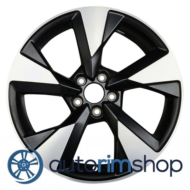 Audi A4 2017 18" Factory OEM Wheel Rim 97987 8W0601025BC Machined Black ...